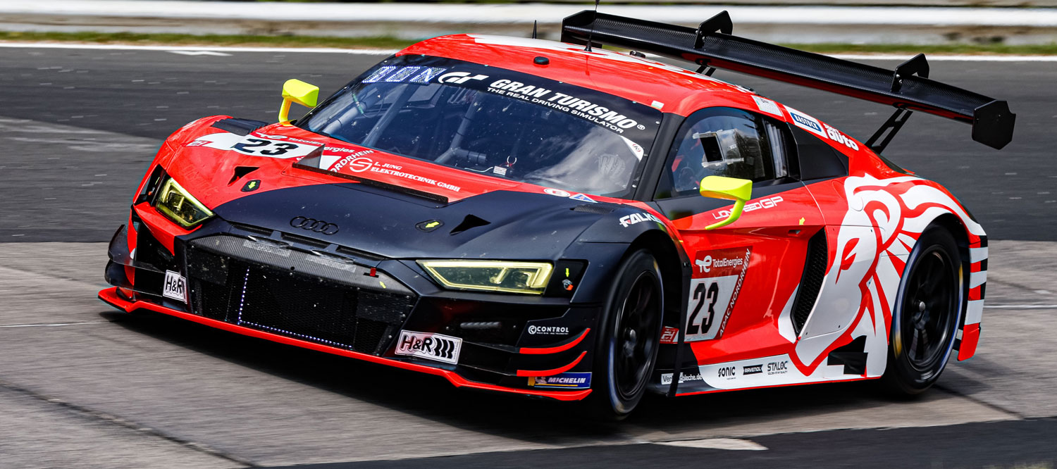 Sieben Audi R8 LMS beim 24-Stunden-Jubiläum – ADAC RAVENOL 24h Nürburgring